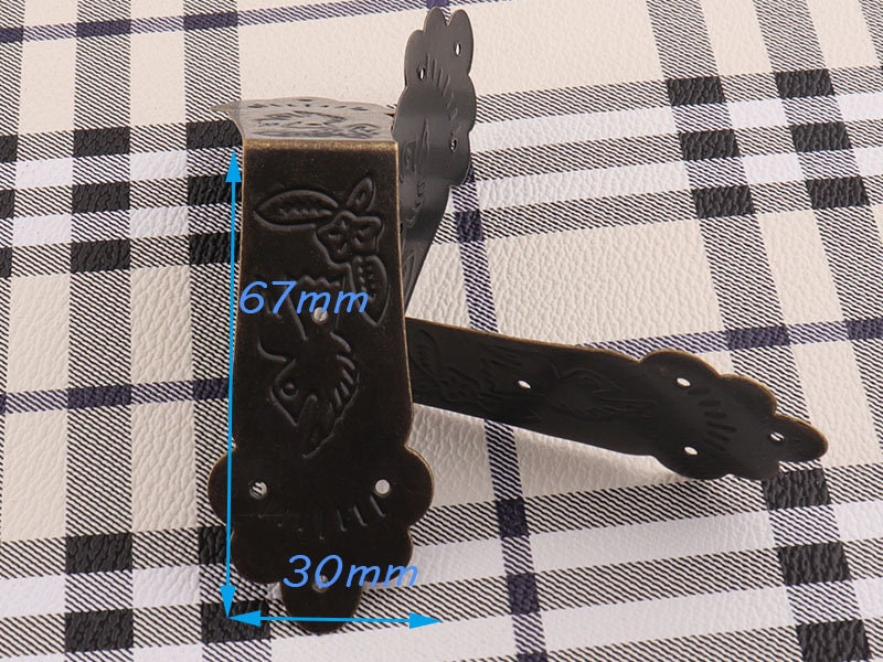 Vintage Bronze Corners 67mm Embossed Corner Decorative Table - Etsy