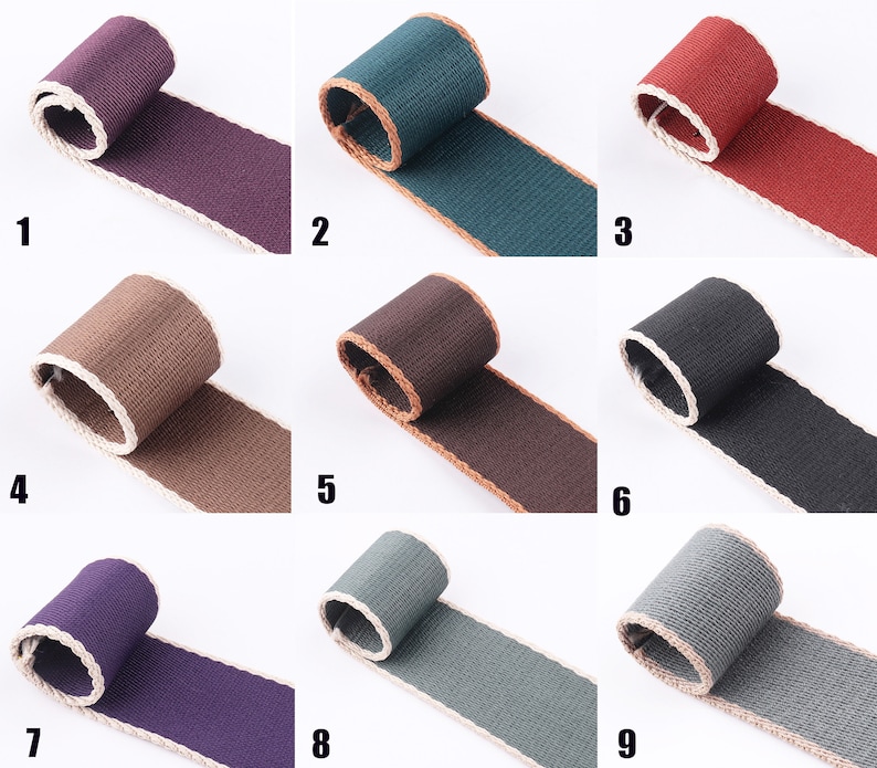 38mm Cotton Webbing Strap by the Yards Webbing Canvas Leash - Etsy