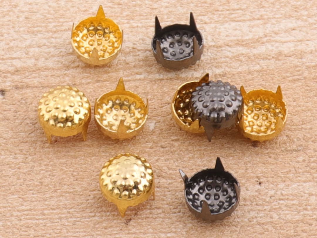 Nailheads Studs 100pcs Golden Round Nailhead 9 Mm Metal Decorative ...