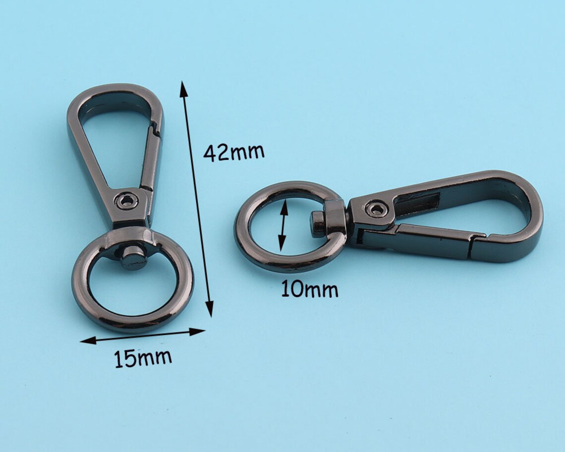 Gunmetal Swivel Clasp Snap Hook Metal Lobster Clasp Swivel Clips ...
