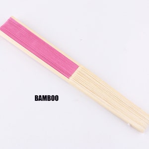 Hand Fans Chinese Paper Fans Hot Pink Fans Bamboo Folding Fans for ...