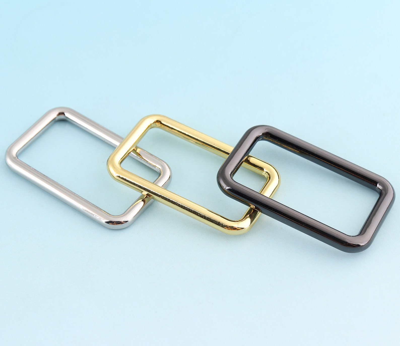 Square Rings 20mm Rectangle Rings Metal Rectangle Buckles for | Etsy