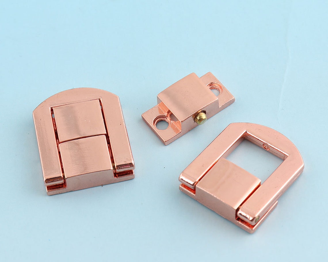 Rose Gold Lock alloy Bag lock 2520mm Metal Box Lock Latch | Etsy