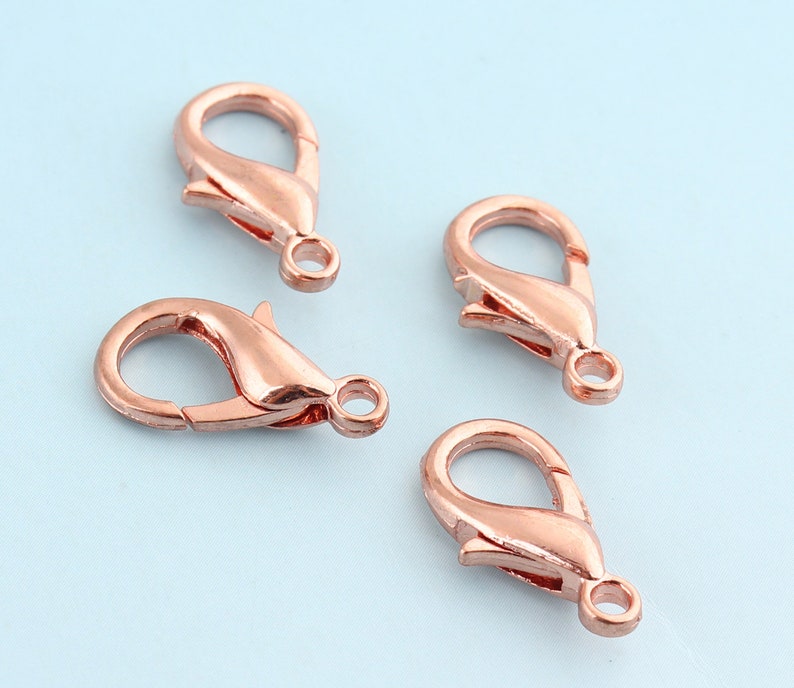 Rose Gold Lobster Clasp 20pcs 18mm Mini Snap Hook Swivel Hook - Etsy
