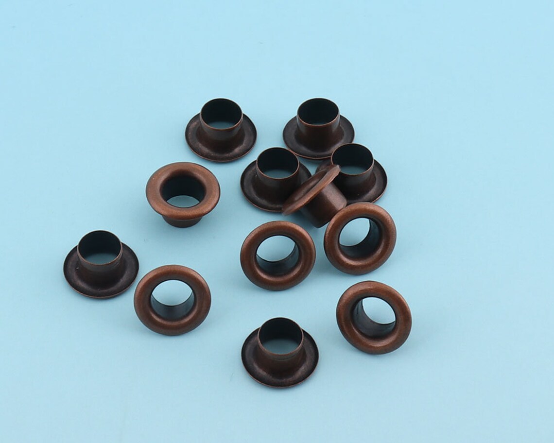 Red Copper Eyelets 100pcs 9mm Round Grommet Eyelet for Sewing Bead ...