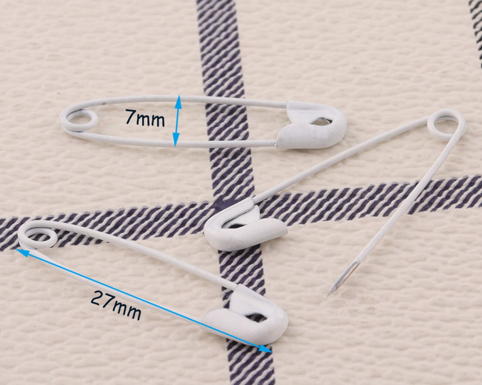 White Safety Pins 100pcs 277mm Large Kilt Shawl Pins Pins - Etsy