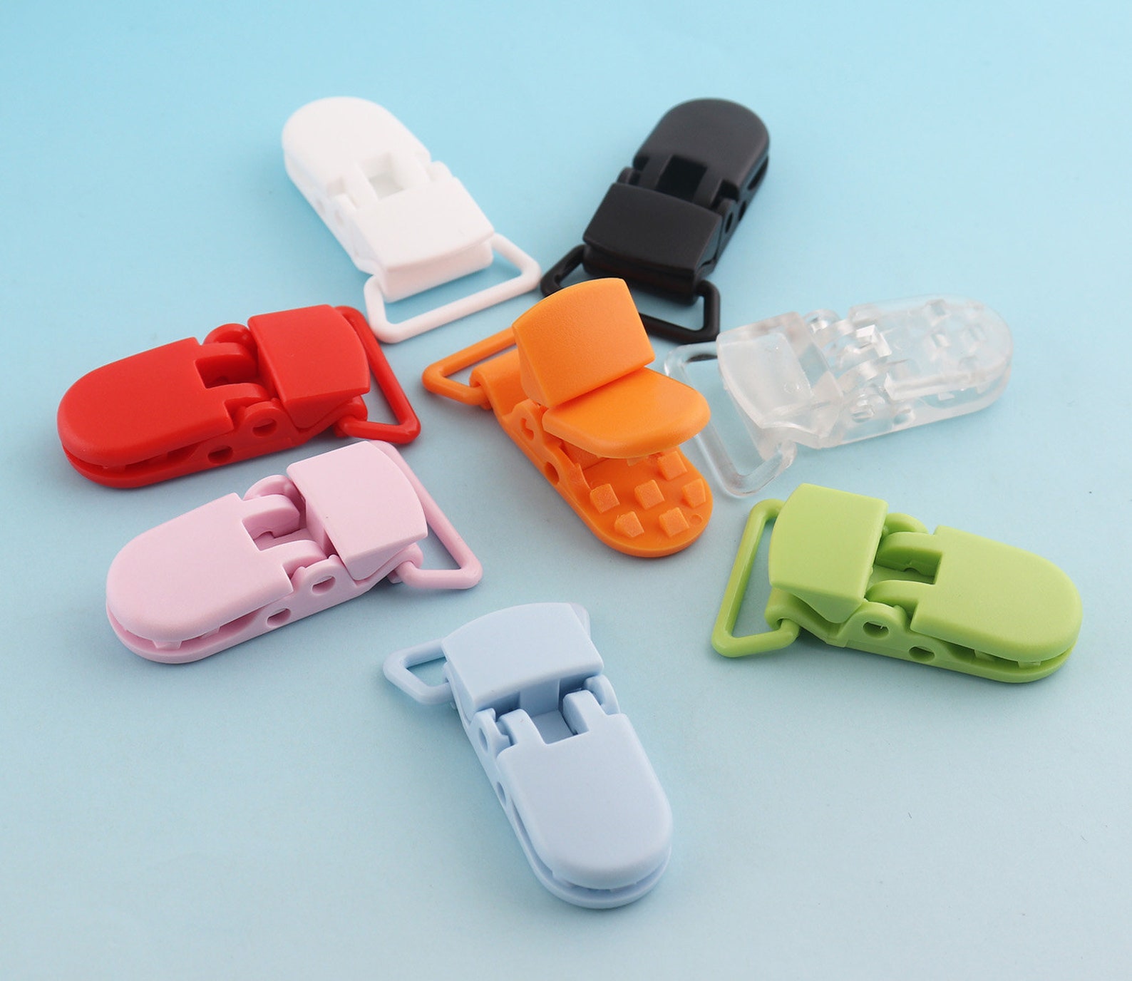 Suspender Clips 20pcs 3820mm Plastic Kam Clips Dummy Clips - Etsy New ...