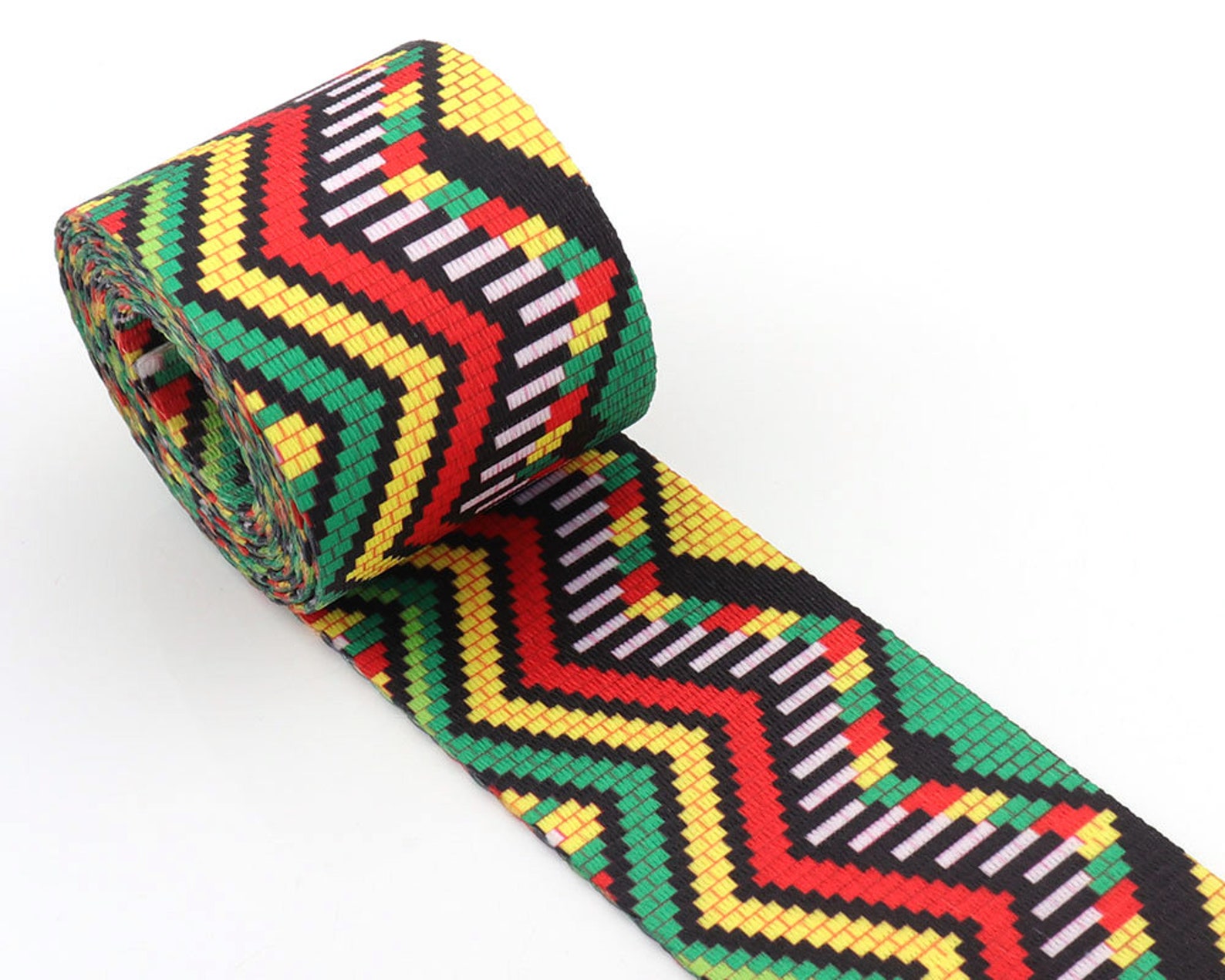 Stripe Webbing Colorful Webbing 2"(50) Mm Webbing Belts Purse Strap ...