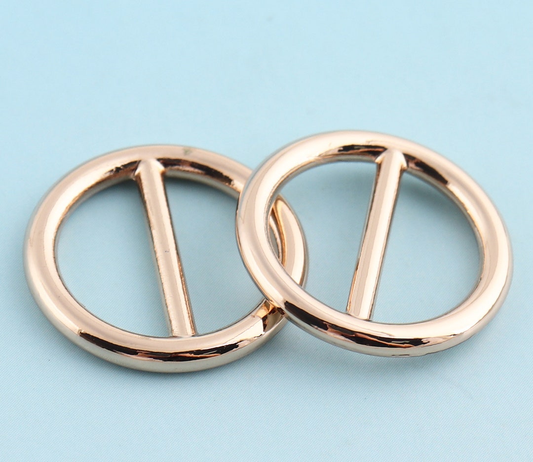 Light Gold Adjuster Buckle 6pcs 20mm Metal/alloy Slide Belt Buckle Tri ...