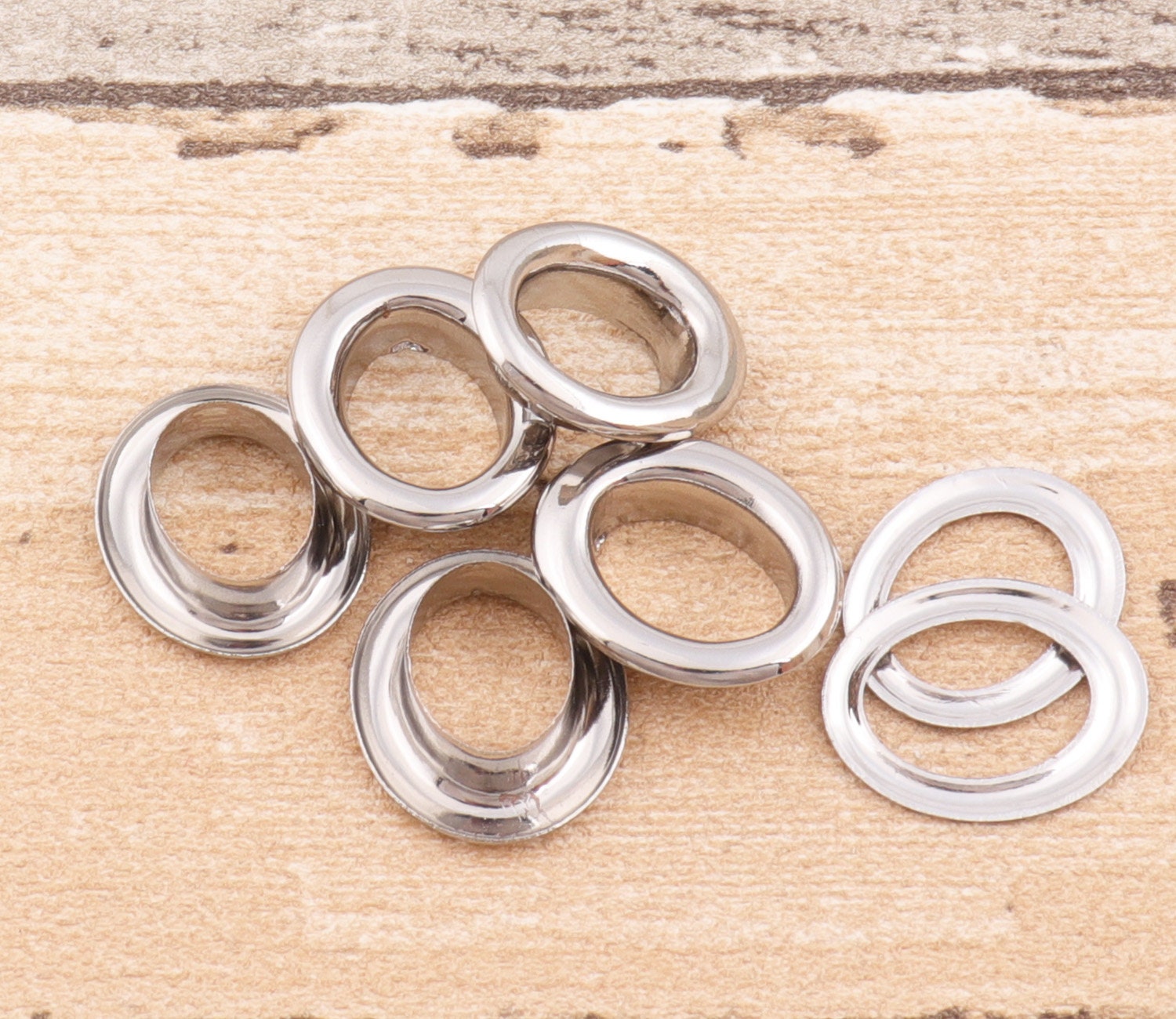 Silver Eyelet Grommets 10sets 2315mm Oval Grommet Eyelets for | Etsy