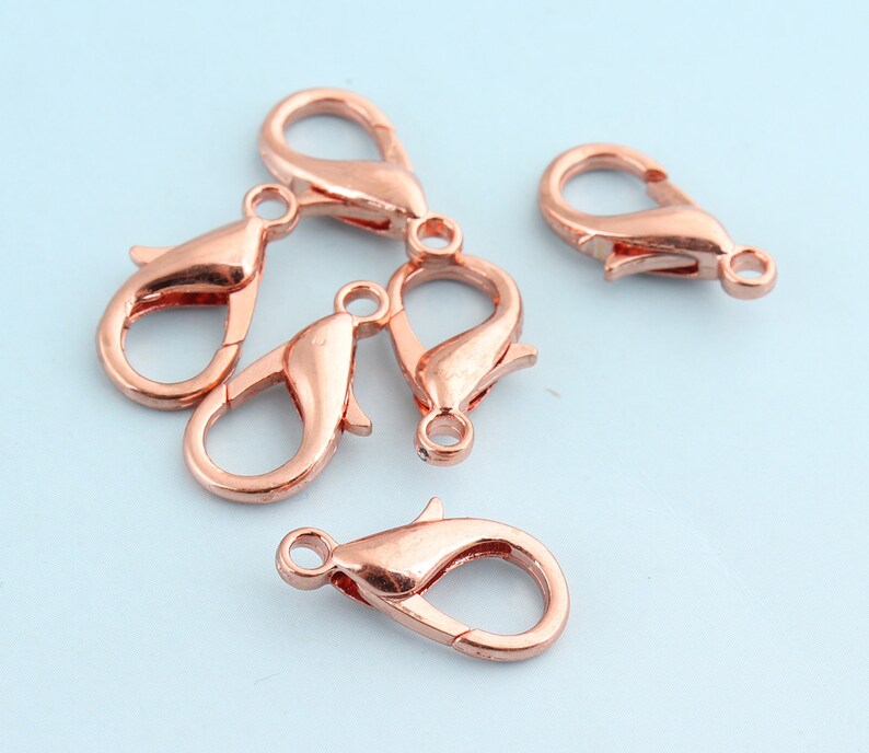 Rose Gold Lobster Clasp 20pcs 18mm Mini Snap Hook Swivel Hook - Etsy