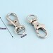 Silver Swivel Snap Clasp 50pcs 25mm Mini Swivel Claw Clips Snap Hook ...