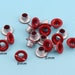 Mini Red Eyelet 100pcs 9mm Round Grommet Eyelets for Sewing Bead Cores ...
