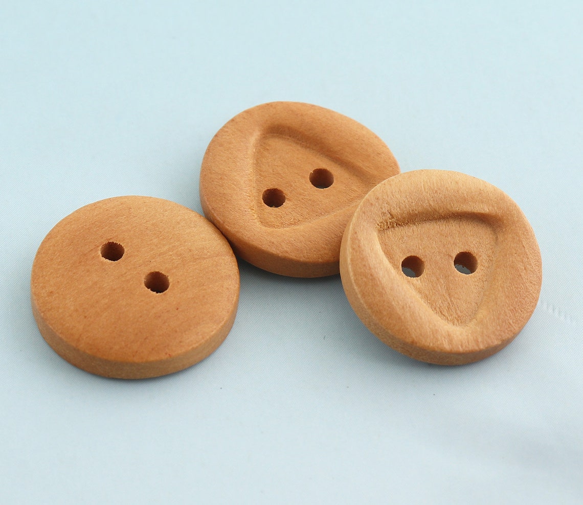 Wooden Buttons 20pcs 18mm Wood button Coat Buttons Two holes | Etsy