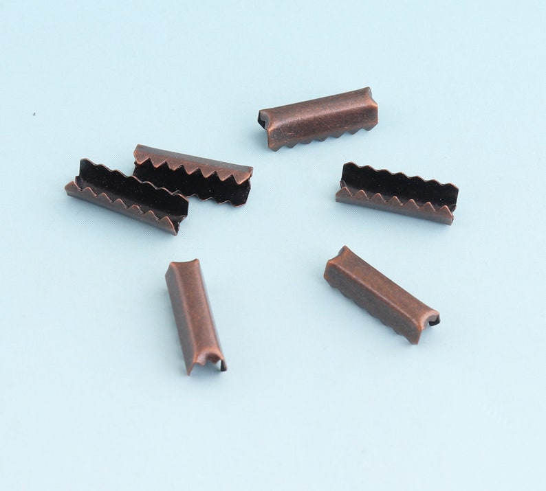 Red Copper 100pcs 11mm Metal Aglets Ribbon End Crimp Shoelace | Etsy