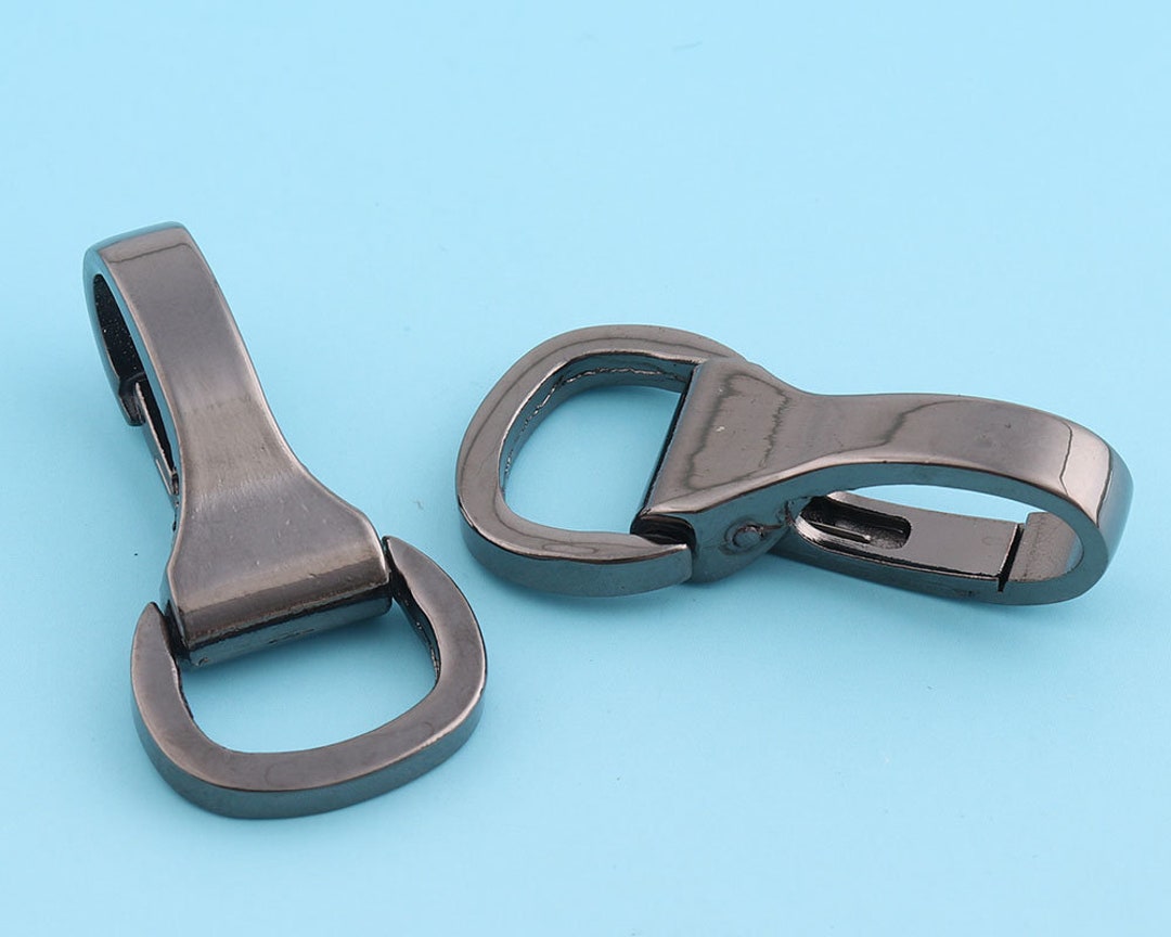 6pcs Gunmetal Swivel Clasp 35*20mm Snap Hook Metal Lanyard Hook Webbing ...