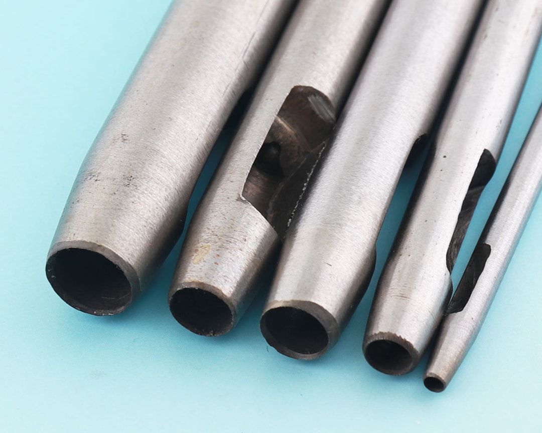 6-8mm Hole Puncher Rivets Setting Puncher Hole Cutting Punch Hollow ...