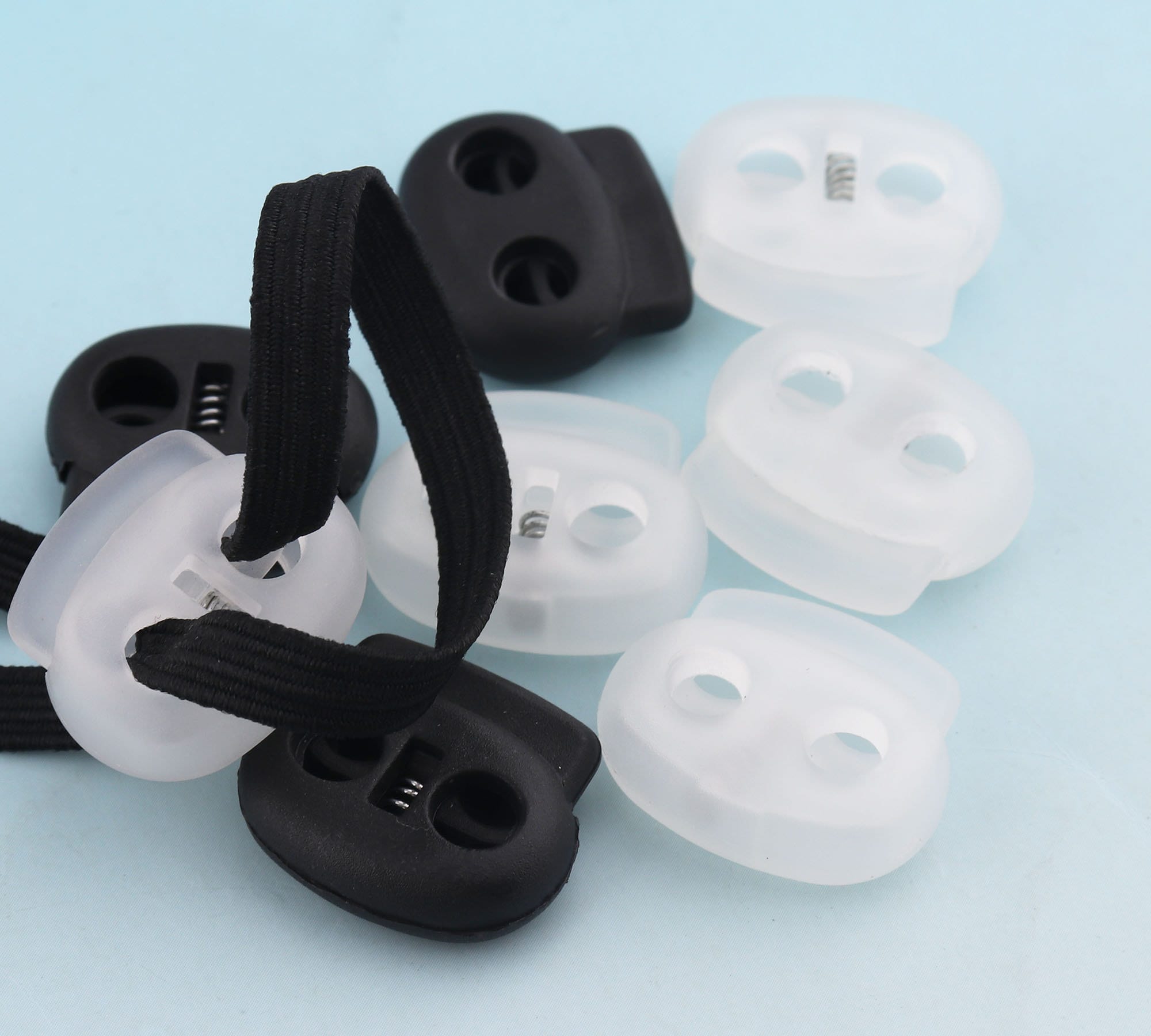 30-50pcs 5mm Rope Cord Stopper Black Cord Lock for Elastic - Etsy