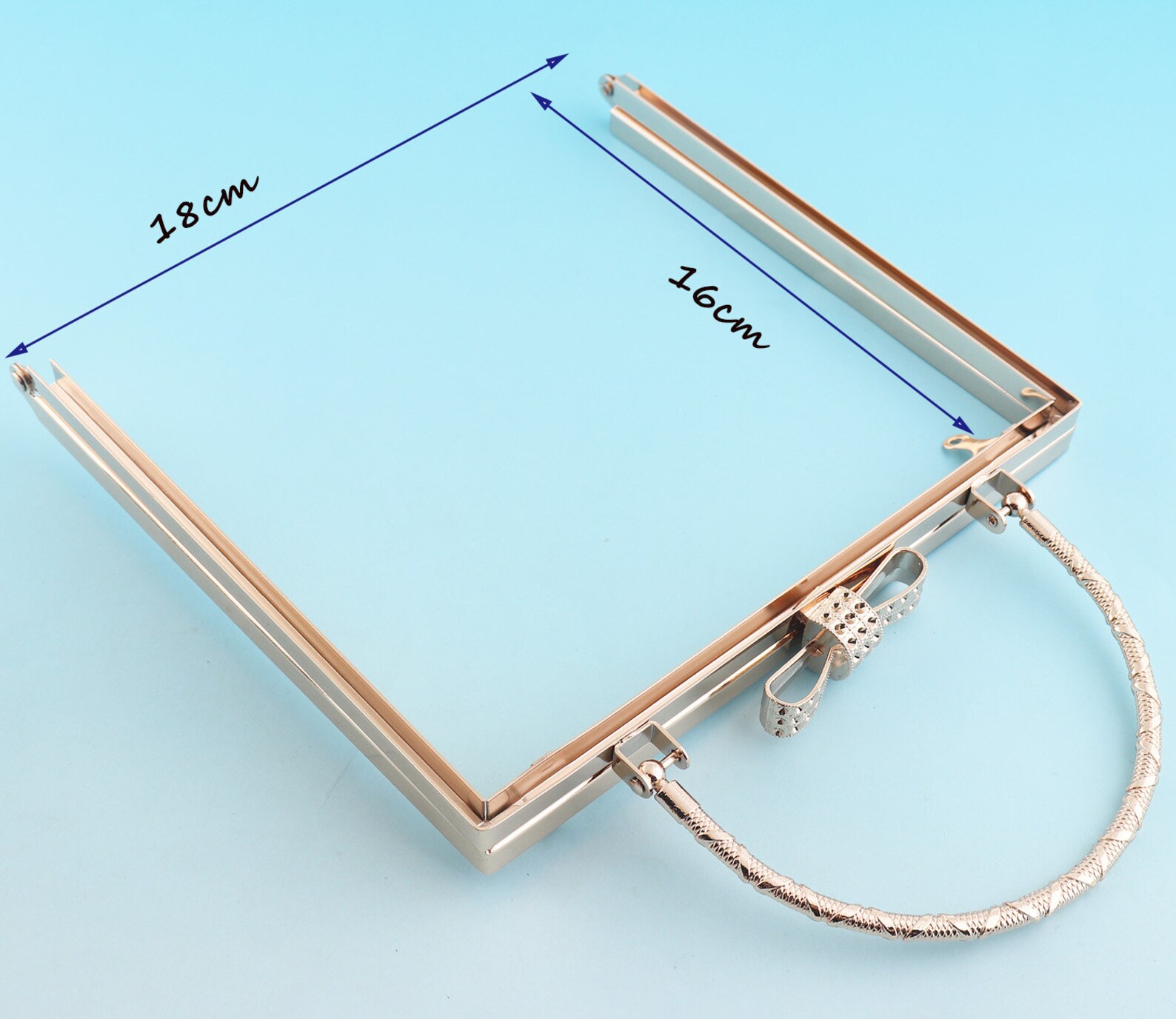 Light Gold Purse Frame 1816cm Bag Frame Bag Frames Arched - Etsy