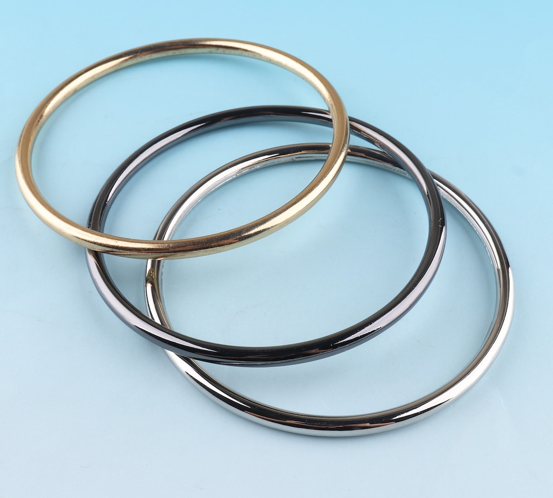 Silver O Ring 6pcs 90 Mm Metal O Buckle Bag Strap Buckle Webbing O Ring ...