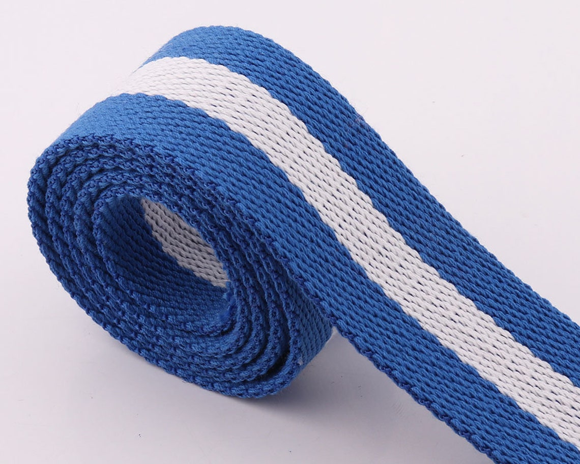 Blue Webbing 3 Yard X 38mm-stripes Straps Webbing Canvas - Etsy