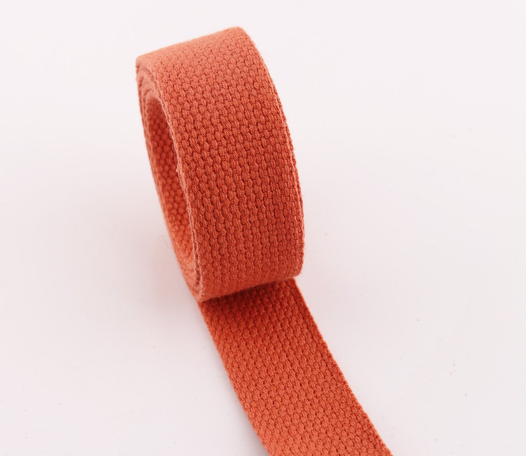 Light Orange Webbing 5 Yards*25mm Bag Strap Solid Color Webbing Fabric ...