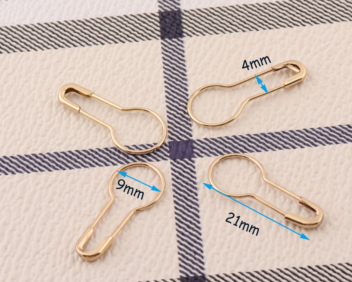 Light Gold Safety Pins 200pcs 219mm Mini Bulb Safety Pins - Etsy