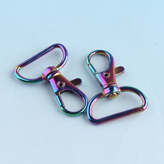 Rainbow Swivel Snap Clasp 25mm Colorful Snap Hook Metal Swivel - Etsy
