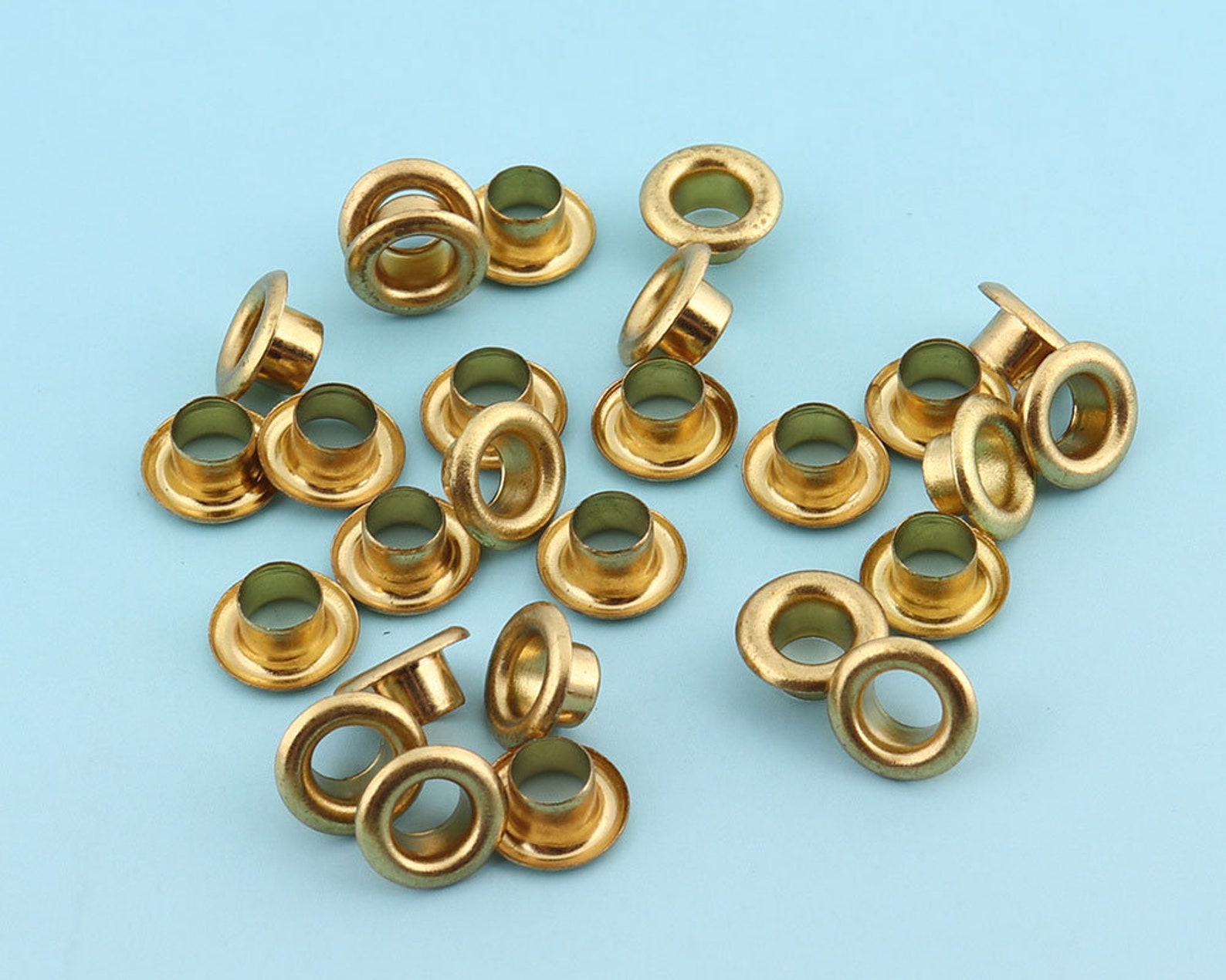 Golden Eyelets 100pcs 8mm Round Grommet Eyelets for Sewing - Etsy