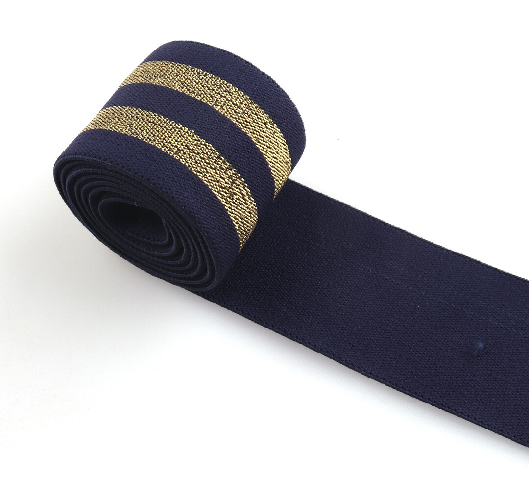 Soft Webbing Strap 1.5"(38mm) Black Elastic Band Webbing Straps Striped ...