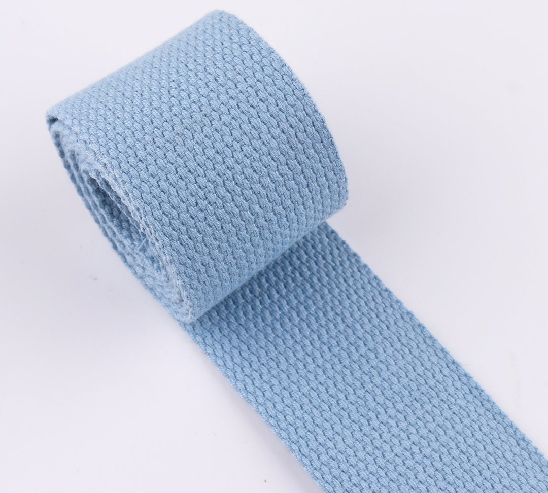 Cotton Webbing 3-10 Yards*38mm Light Blue Webbing Solid Color Webbing ...