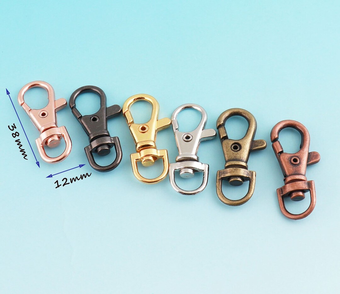Swivel Snap Hook Silver Swivel Clasp 15pcs 38*12mm Snap Hook Metal ...