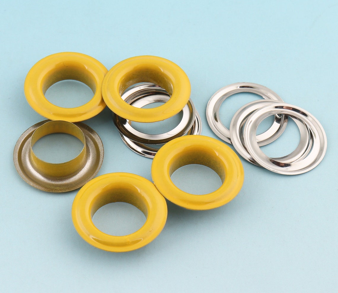 Eyelets Grommets 20sets 12mmhole Yellow Grommet Eyelets for - Etsy