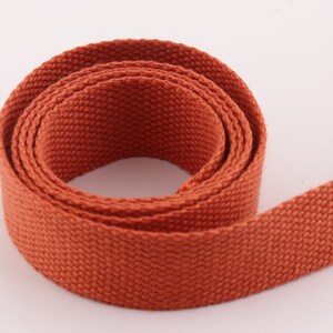 Light Orange Webbing 5 Yards*25mm Bag Strap Solid Color Webbing Fabric ...