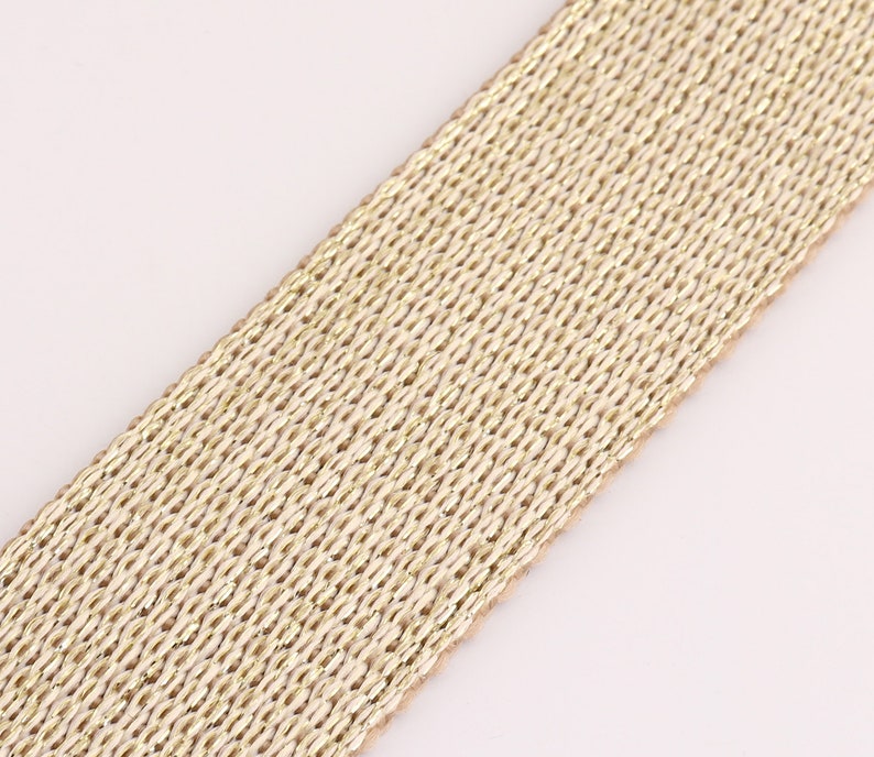 Heavy Weight Webbing 3/5yards38mm Gold Webbing Light Color - Etsy