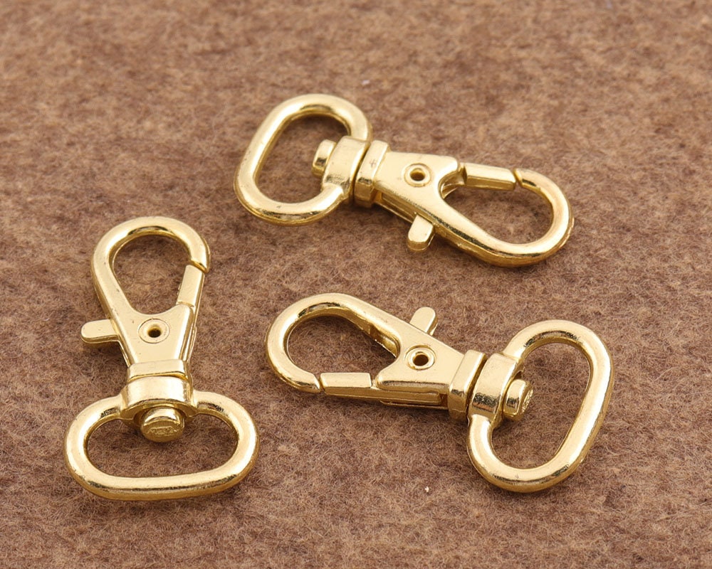 Mini Light Gold Snap Hook 15pcs30mm Swivel Clasp Lobster | Etsy