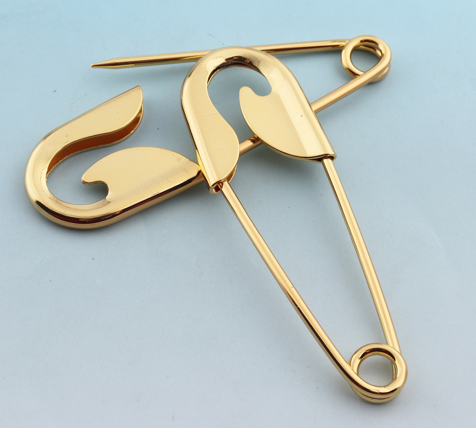 Large Gold Safety Pins 6pcs 10cm Shawl Pins Shawl Pins Metal - Etsy