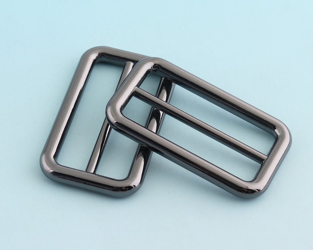Gunmetal Adjuster Buckle 10pcs 40mm Metal/alloy Slide Belt Buckle Tri ...