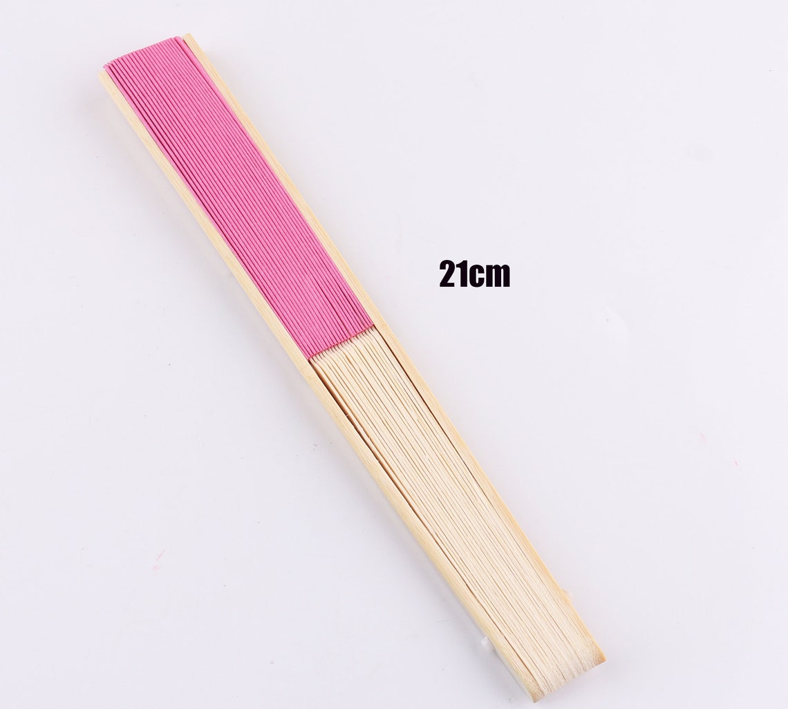 Floral Flower Hand Fans Hot Pink Fans Chinese Paper Fans | Etsy