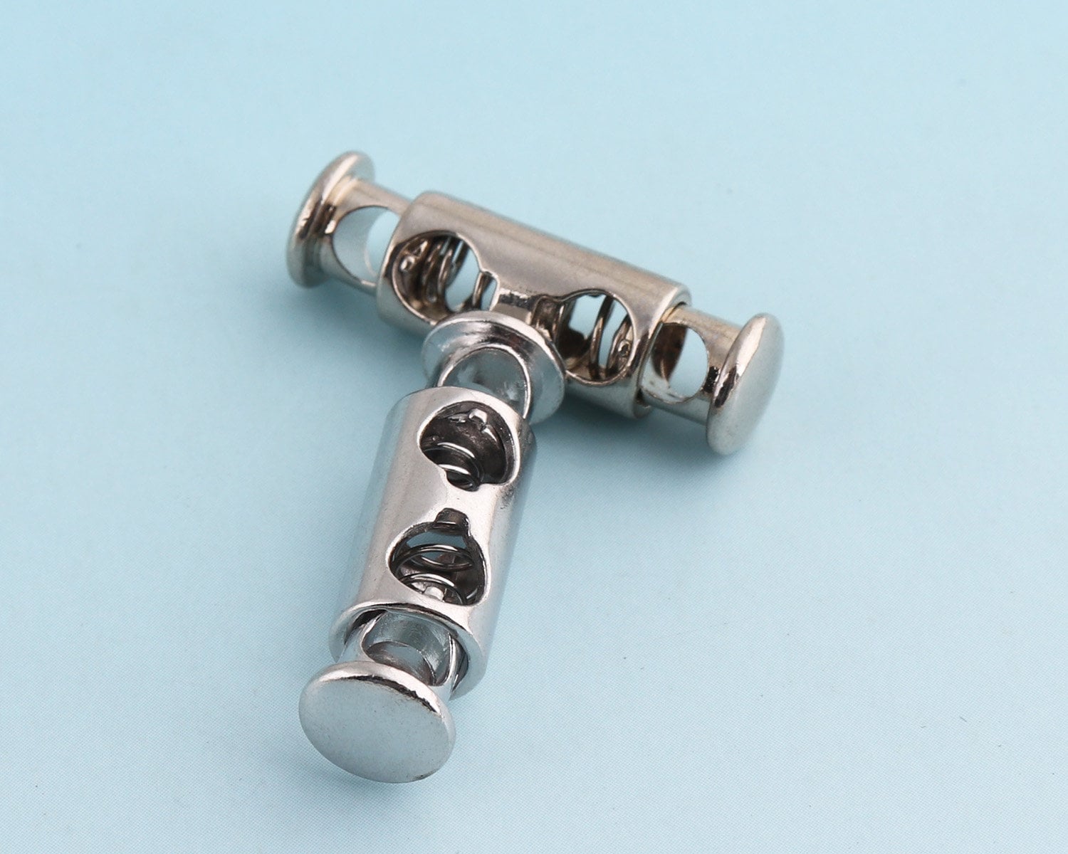 Silver Cord Locks 4pcs 7mm Metal Toggle Cord Stopper Cord Toggle Lock ...