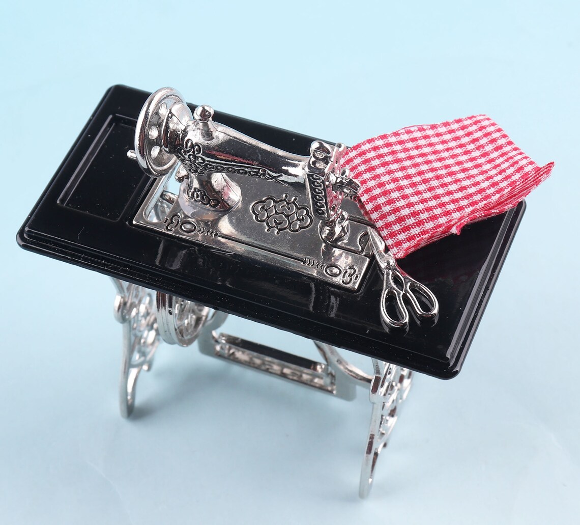 Miniature Sewing Machine Antique Toy Sewing Machine Dollhouse - Etsy