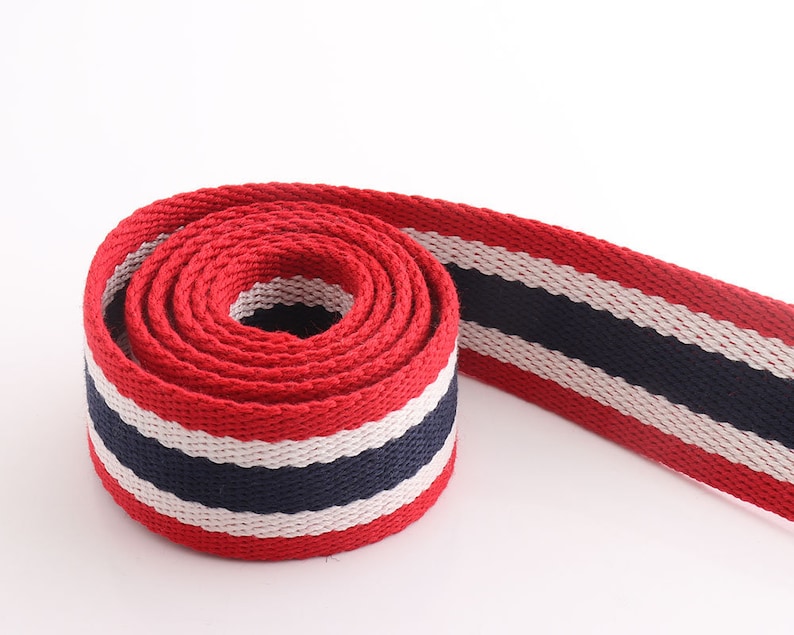 Cotton Webbing Stripes Straps Webbing-38mm Leash Webbing - Etsy