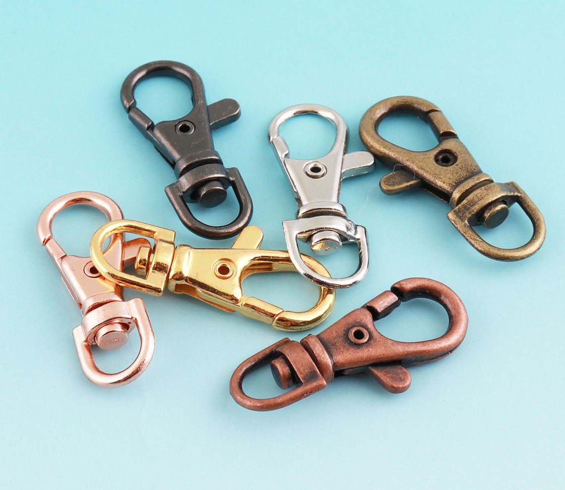 Swivel Snap Hook Silver Swivel Clasp 15pcs 3812mm Snap Hook - Etsy