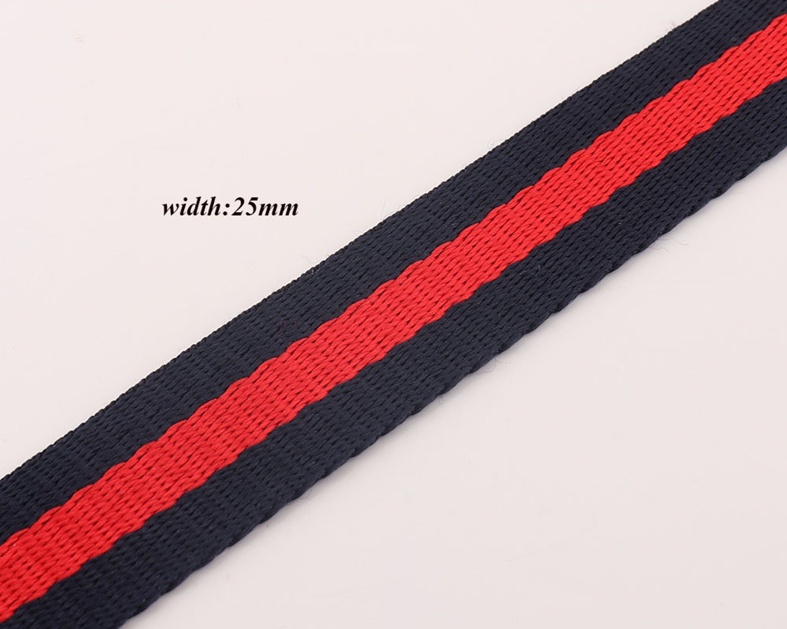 Black Stripe Webbing 5 Yards25mm Webbing Fabric Handbag Strap - Etsy