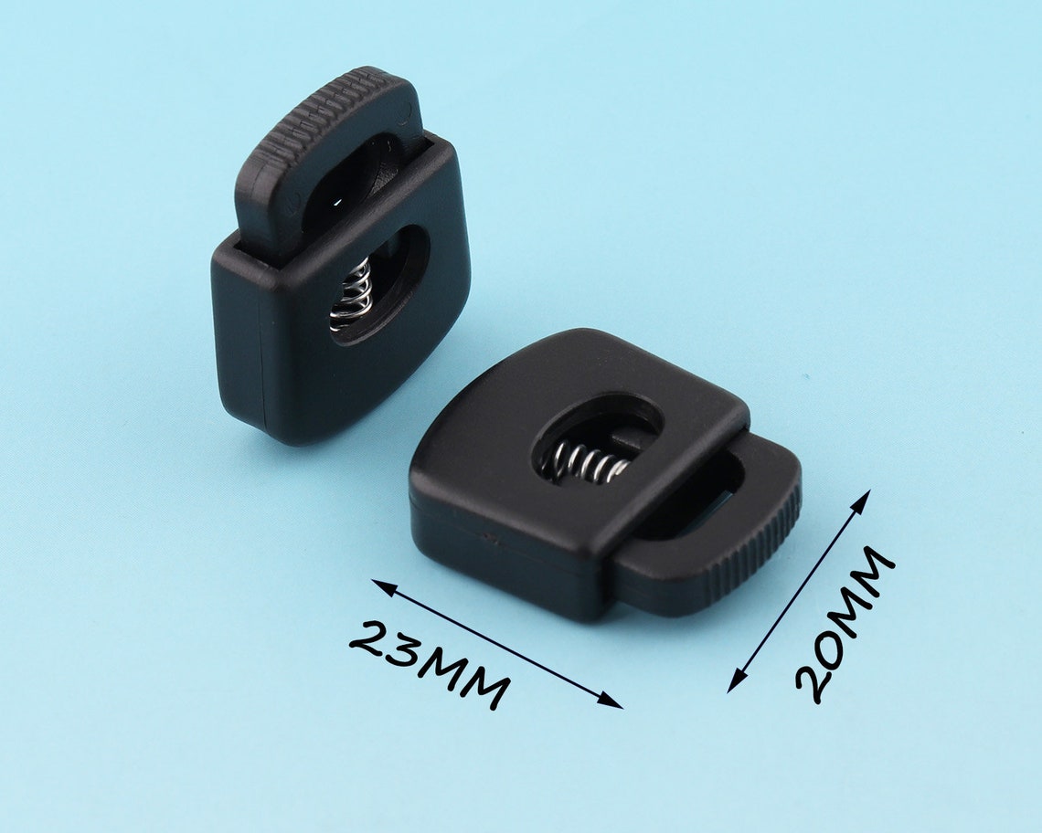 Rope Cord Stoper 15pcs 7/823mm Black Plastic Cord Lock - Etsy