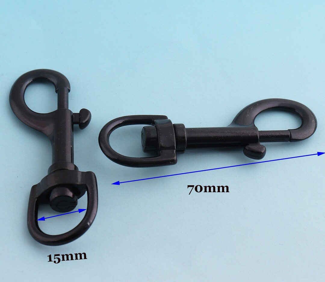 Large Swivel Clasp Black Snap Hook 4pcs 70*15mm Metal Swivel Hooks ...