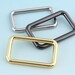 Metal Rectangle Buckle Ring for Bag Belt Loop Strap Webbing Rings Purse ...