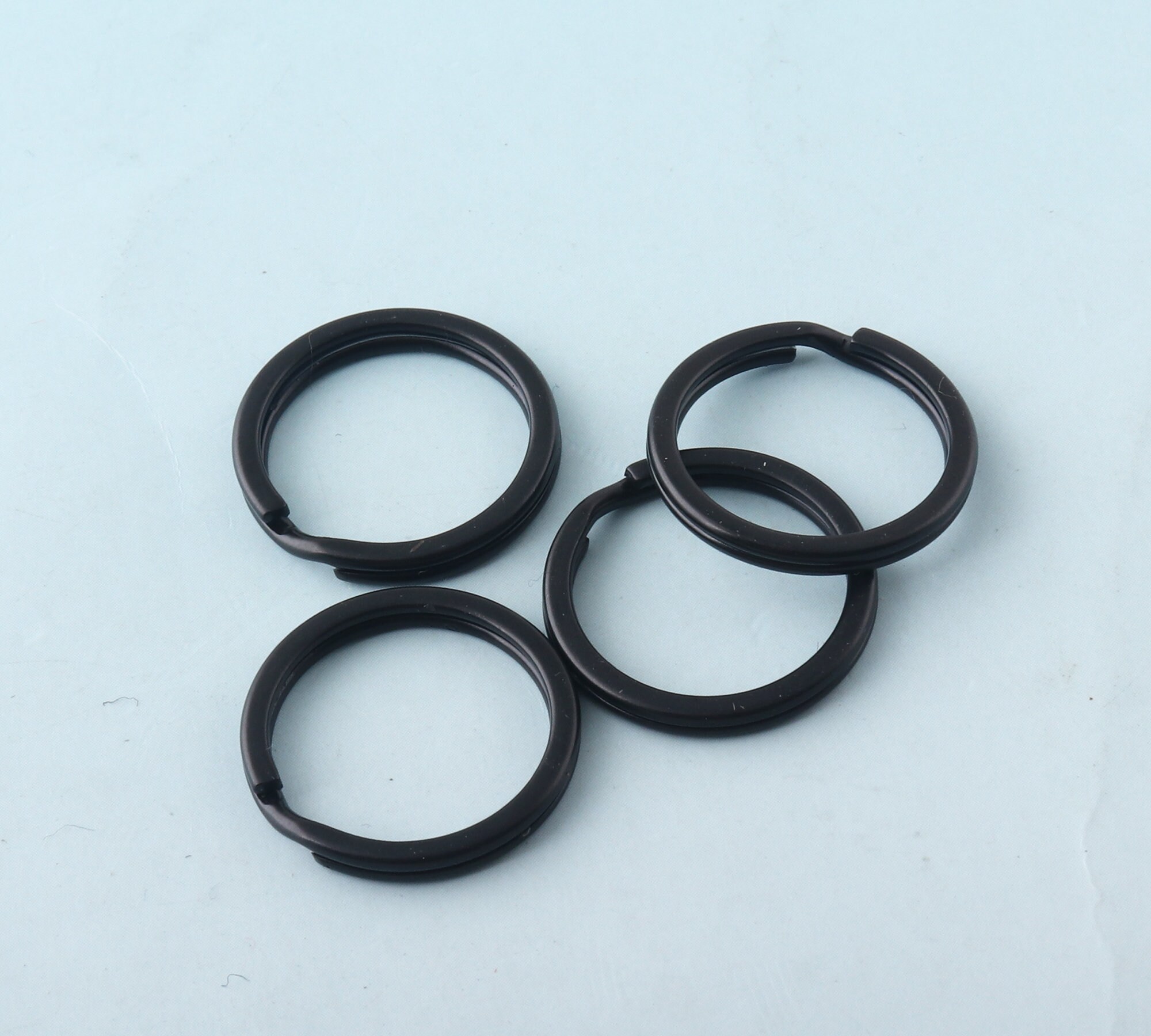 20mm Mini Split Rings Flat Keyrings Black Key Ring O Rings - Etsy
