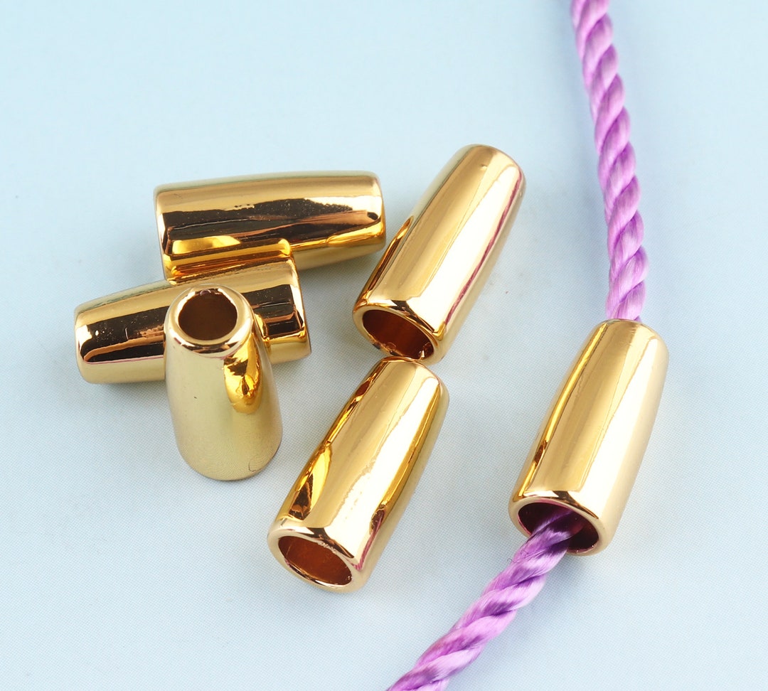 Toggle Cord 10 Pcs 3 Mm Metal Cord Lock Stopper Gold Cord Toggle Lock ...