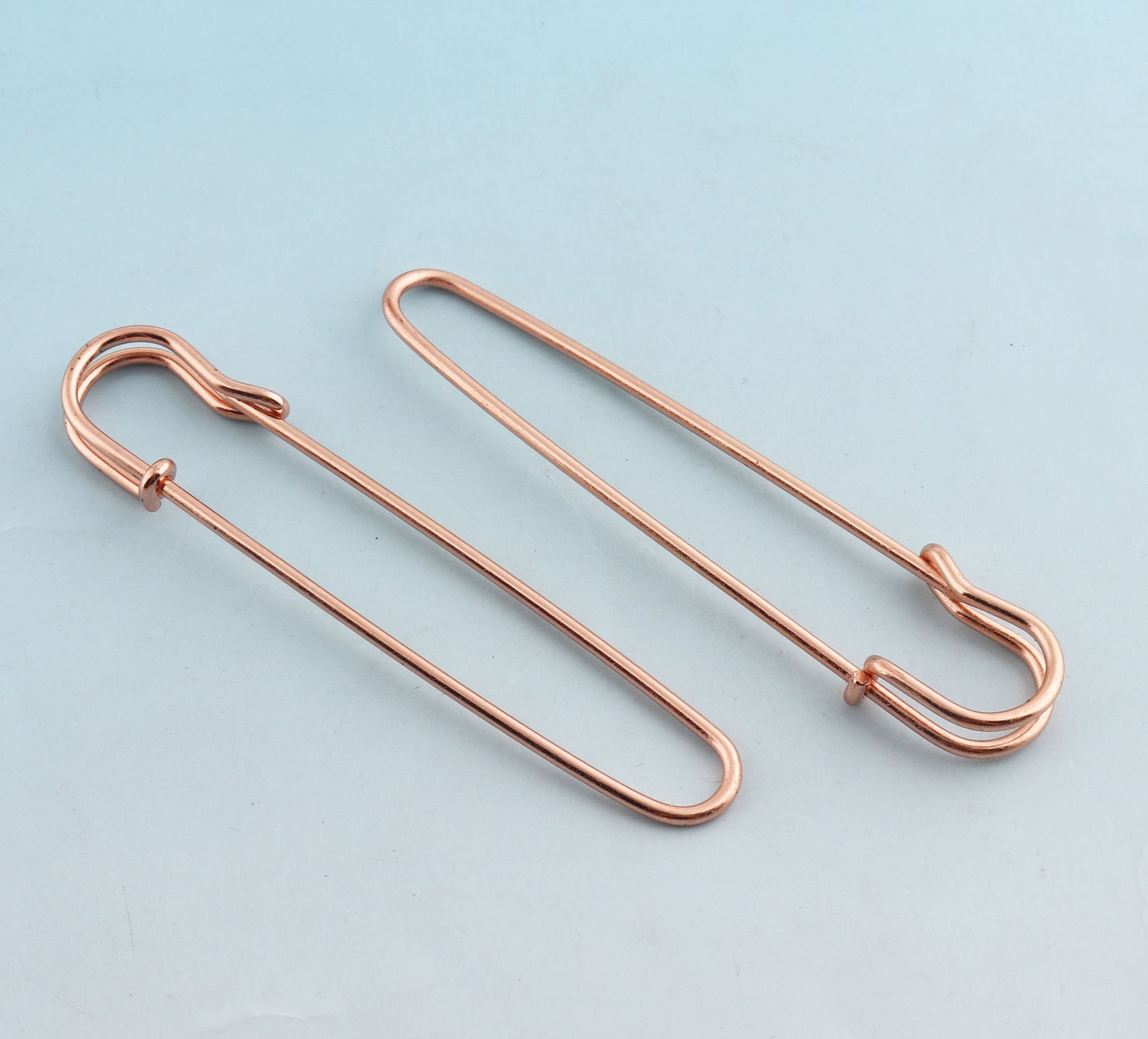 Jumbo Safety Pins Rose Gold Safety Pins 85mm Charming Safety - Etsy